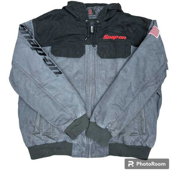 Snap-On | Jackets & Coats | Snapon Tools Color Block Jacket Coat Gray ...